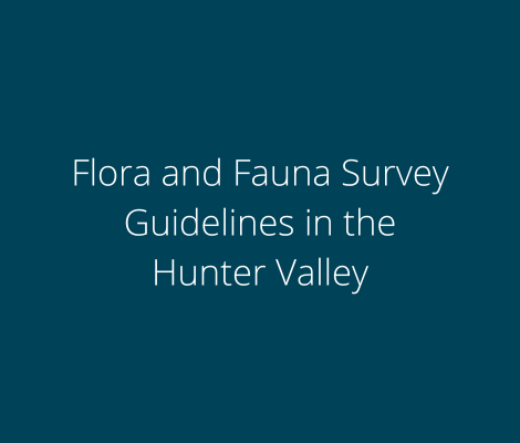 Flora and Fauna Survey Guidelines in the Hunter Valley - Biosis
